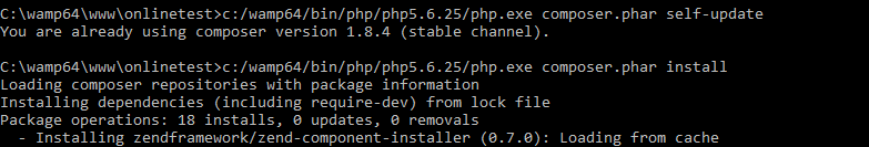 Zendframework: Install Zendframework 2 on Wamp for Windows