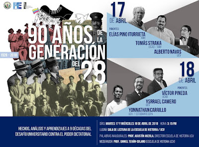 Venezuela y su historia: Foro sobre los "90 años de la Generación del ...