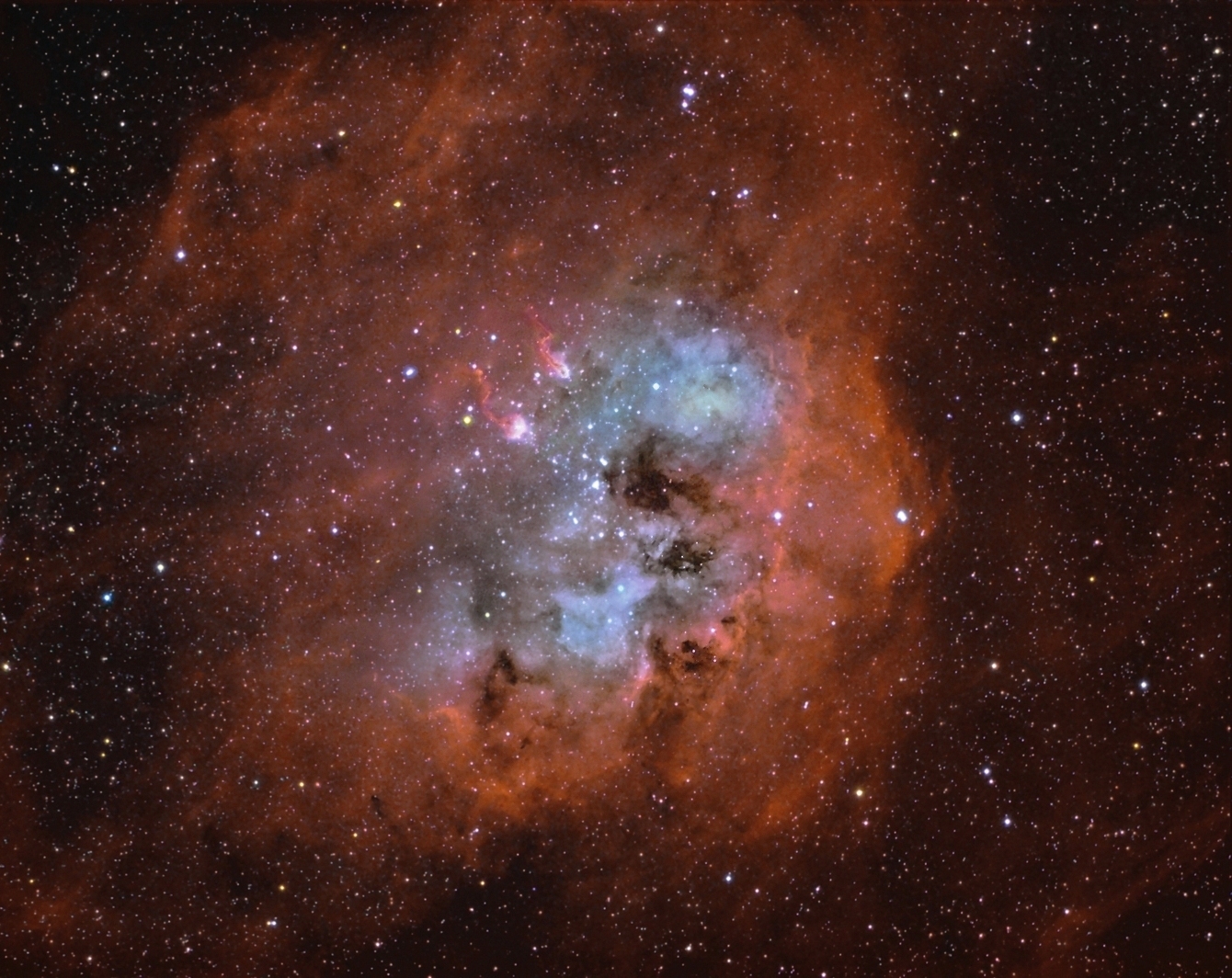 Halling Skies: IC 410: The "Tadpoles" Nebula...