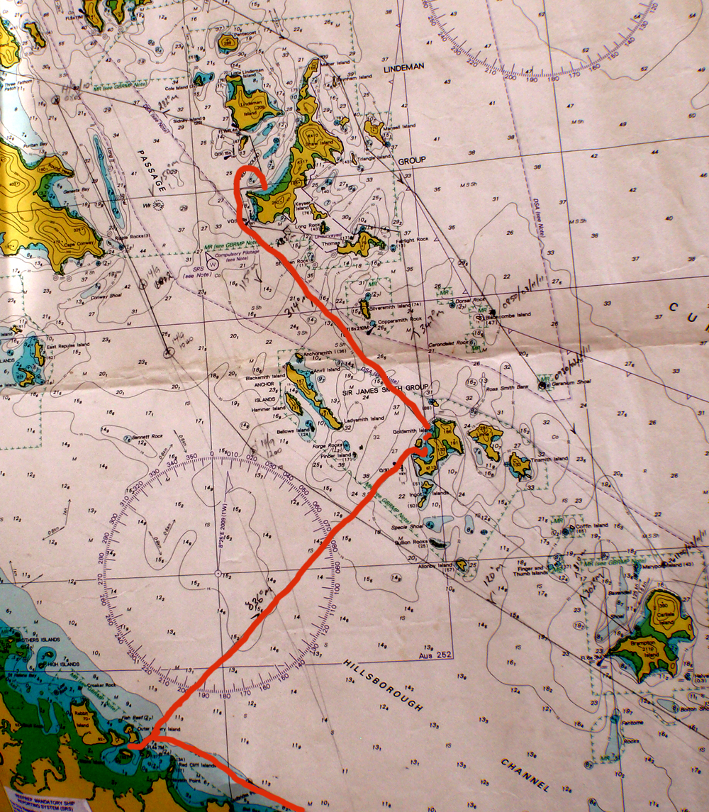 Sailing Aussie coast: Goldsmith and Shaw Islands