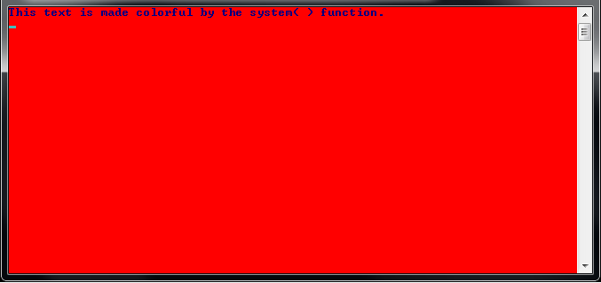 C Monastery Console Window Colored Text