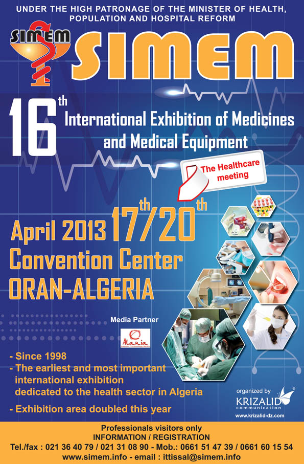 "SIMEM" 16° Salon International du Médicament et de l'Equipement Médical