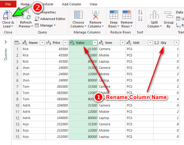 Convert Crosstab Matrix to flat data list table in Excel | My Accounting Tricks | Way to Smart ...