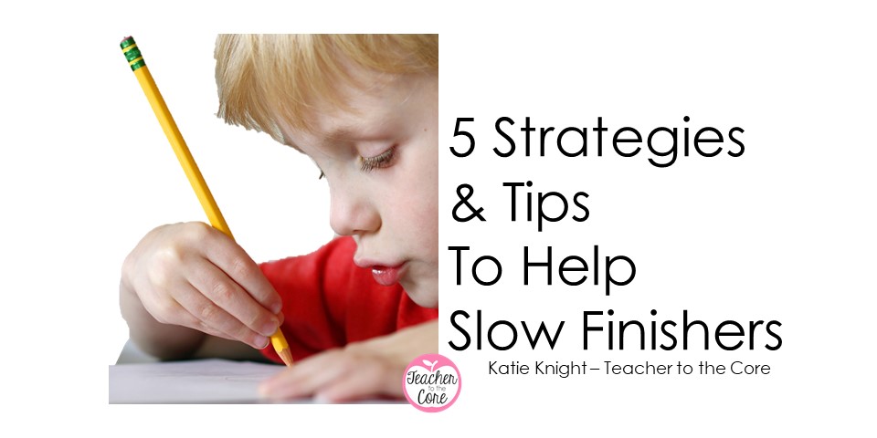 Helping slow workers finish their classwork | Teacher to the Core