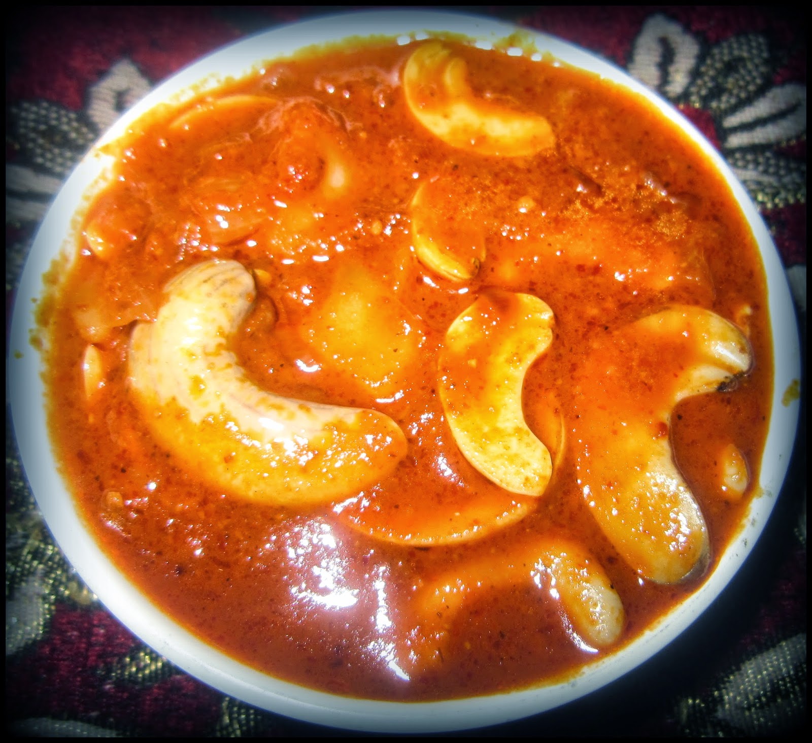 Archies Authentic Touch: Bibbe Songa ( Tender cashew nuts cooked in ...