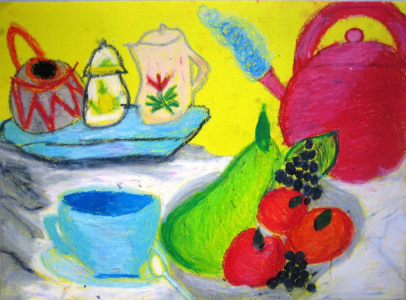 immagin@rti: STILL LIFE with OIL PASTELS