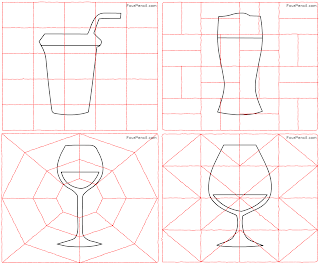 Four grid: Free printable Juice grid line drawing worksheet/activity ...