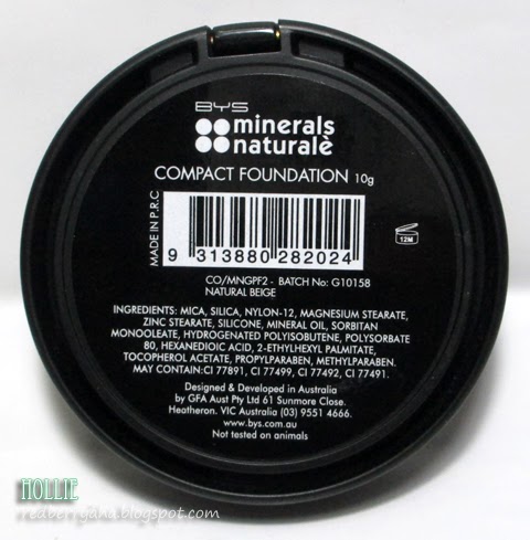 Random Beauty by Hollie: BYS Minerals Naturale Compact Foundation in ...