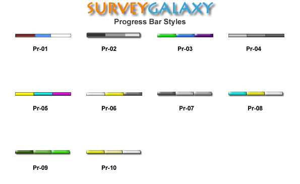 Surveys and Questionnaires | Survey Galaxy: New Progress Bar Styles Added