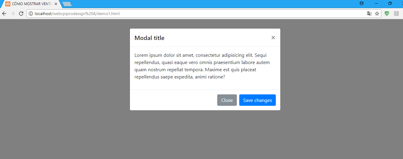 CÓMO MOSTRAR VENTANA EMERGENTE AL CARGAR LA PAGINA USANDO MODAL BOOTSTRAP 4.0 ~ Articulos de ...