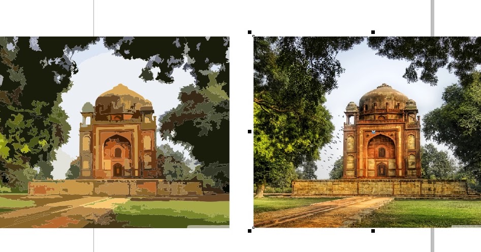 How to Trace a Bitmap to a vector image in Corel Draw - Control + Info