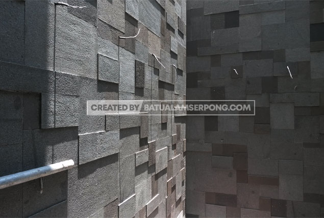 Proyek Dinding Batu Andesit Kombinasi di Residence One Serpong - JUAL ...