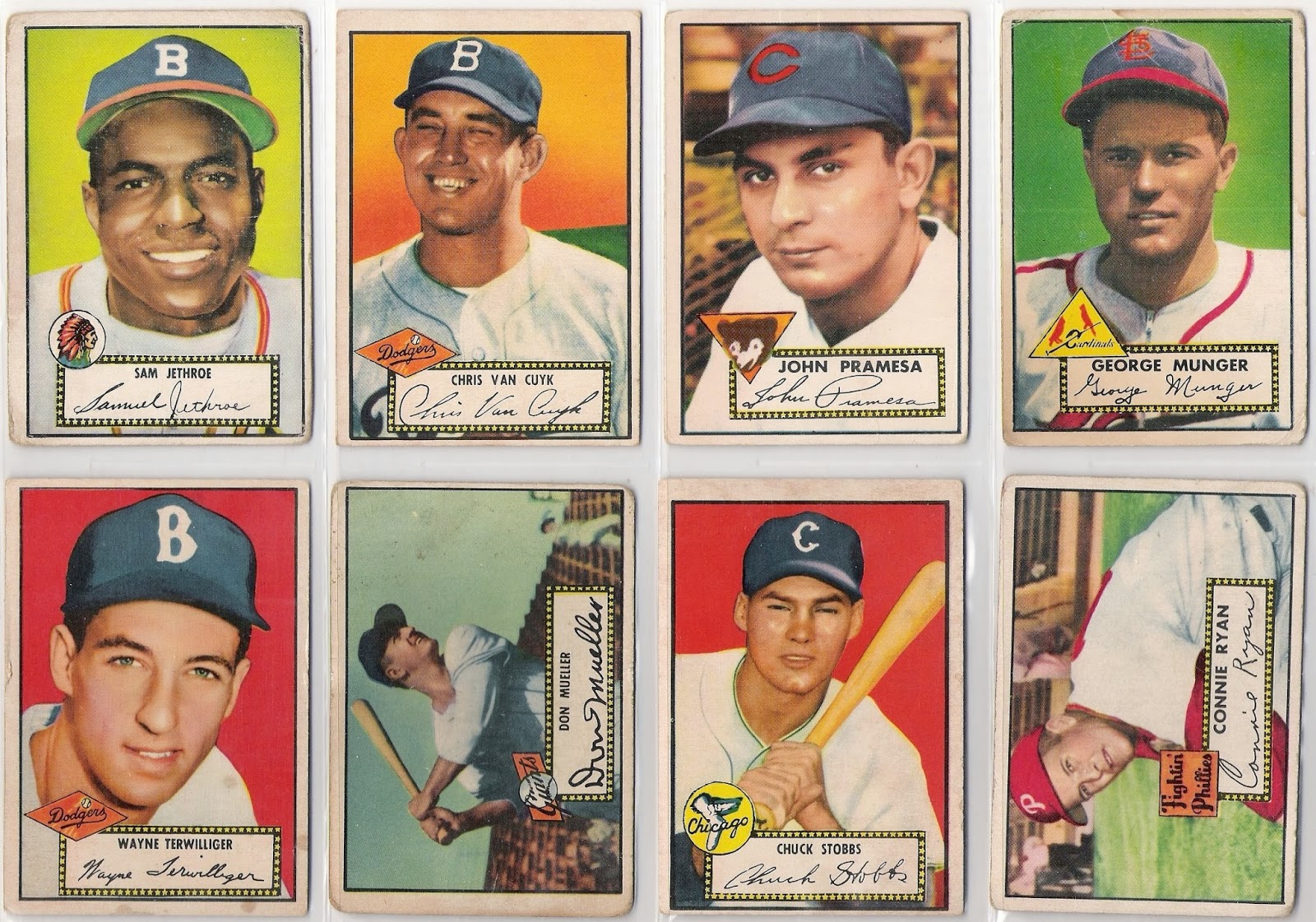 Garvey Cey Russell Lopes: Documenting My 1952 Topps Sampler Set Before 