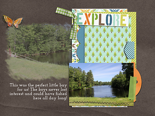 A Quick 5x7 Album with 12x12 Templates / Scrapping with Liz