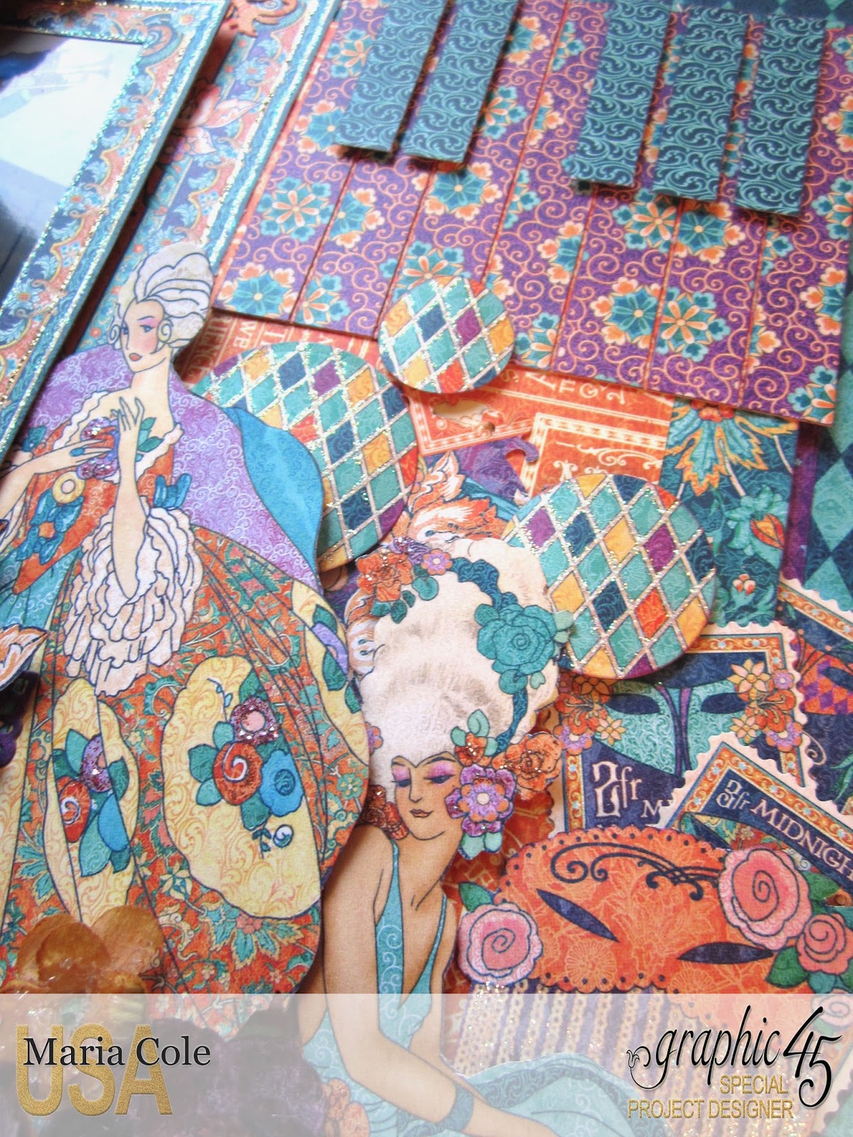 Paperiah: Graphic 45 Midnight Masquerade Layout