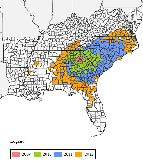 Winston County Natural Resources Council: Kudzu Bug Spreads Across Alabama