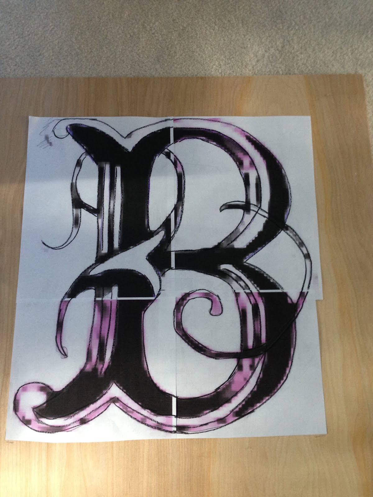 Locksley Lane: Making An Initial Sign
