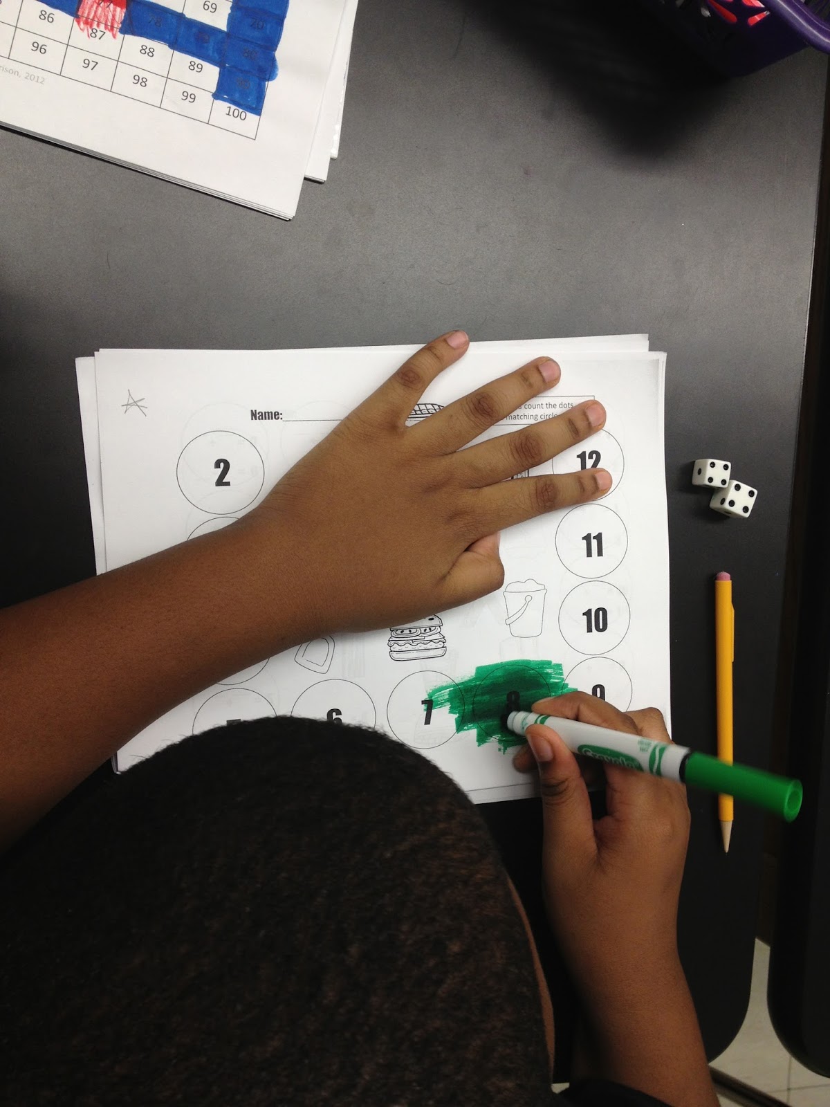 Autism Tank: Differentiated Dice Worksheets