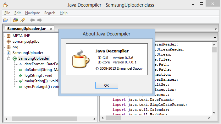 El blog de socc200: Modificar archivo class de un jar sin tener el código fuente