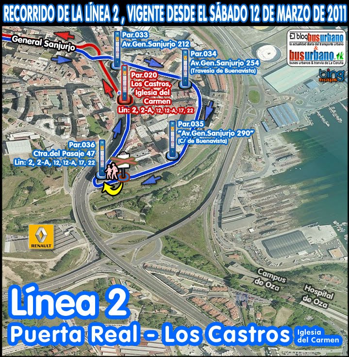 La línea 2 se escinde . Planos y paradas de las líneas 2 y 2-A ...