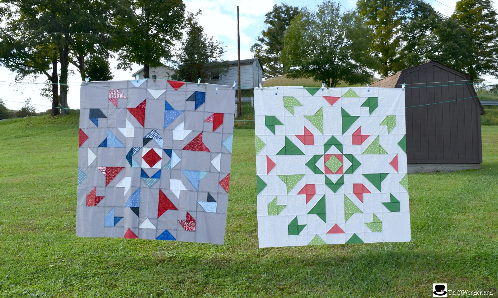 Tish's Adventures in Wonderland: Fireburst Mystery Quilt--The Layout