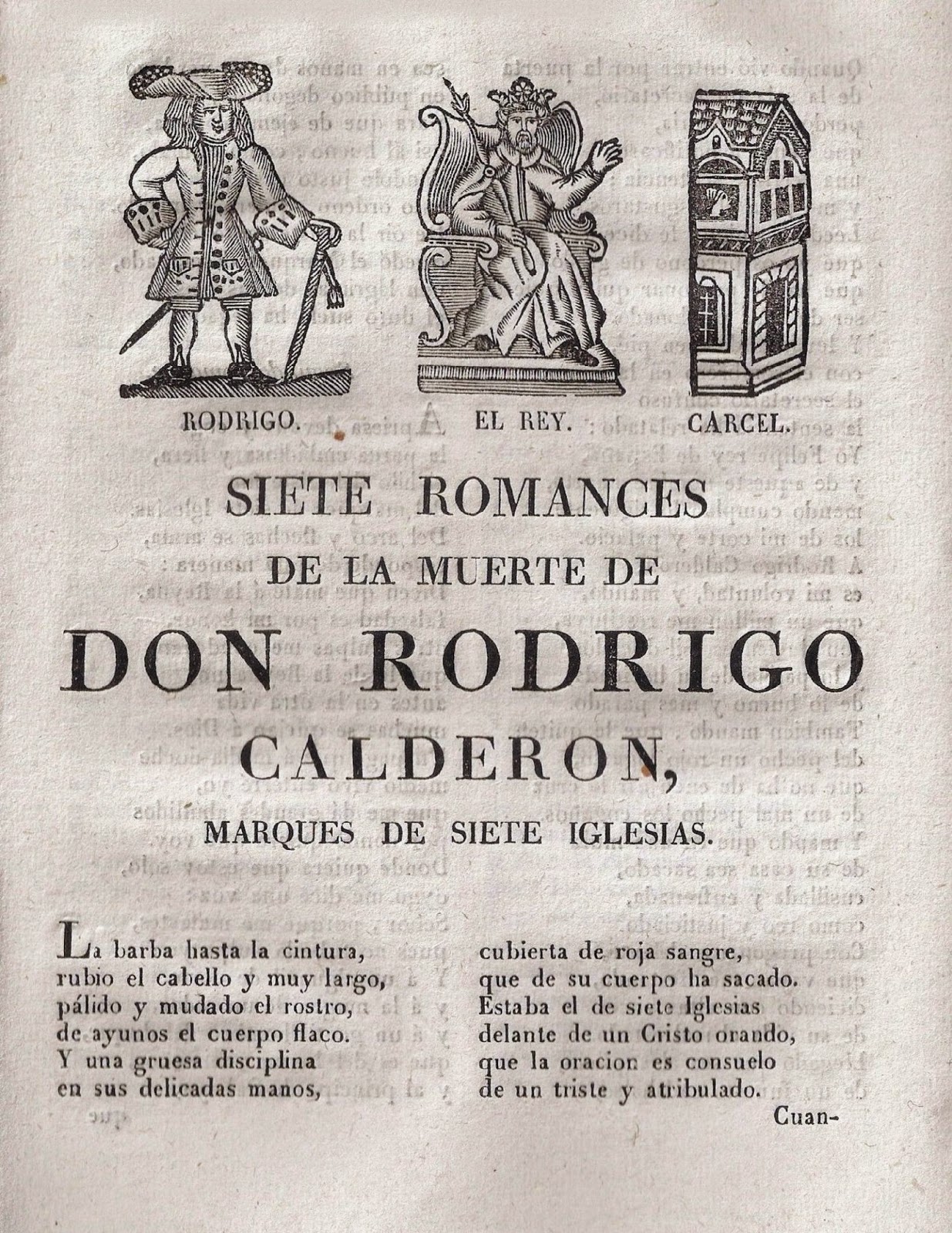 Almanaque: 'Más orgullo que don Rodrigo en la horca'
