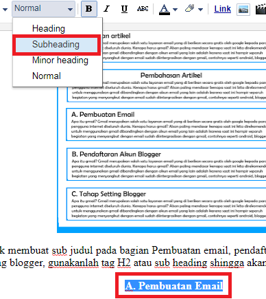 Cara Membuat Link Menuju Bagian atau Isi Dalam Artikel (Daftar Isi ...