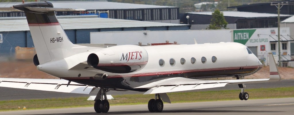 Central Queensland Plane Spotting: MJets Thailand Gulfstream G-V Bizjet ...