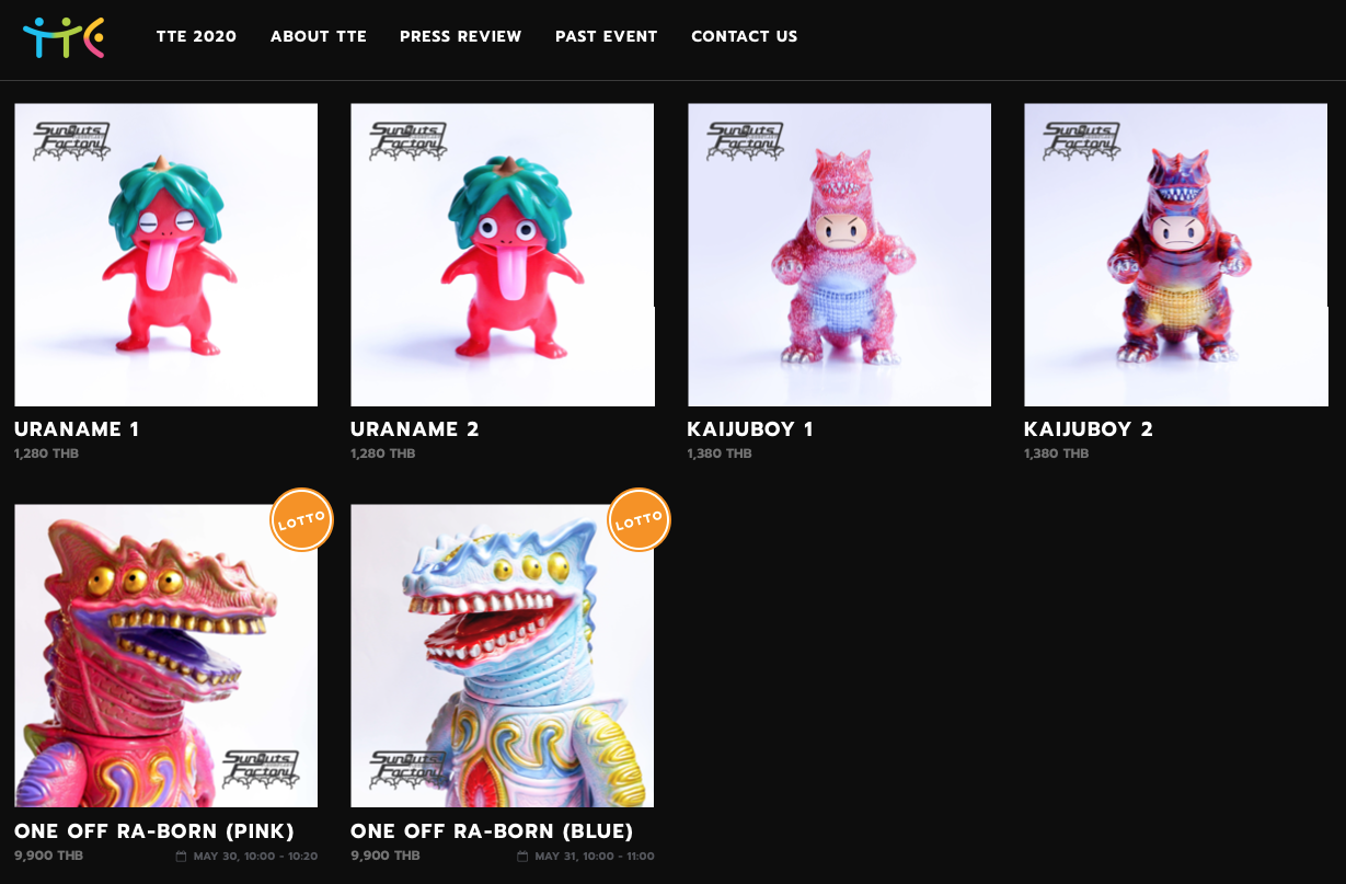 SUNGUTS @ Thailand Toy Expo 2020 (May 28-31)