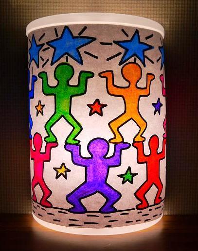 Library Arts: Keith Haring Inspired Night Light