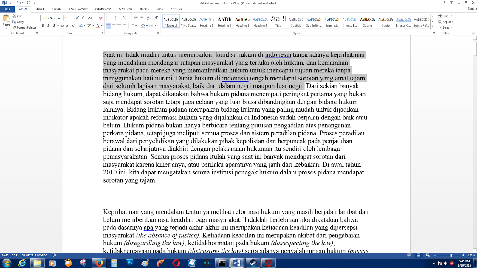 Mengubah Tulisan menjadi Format Kalimat ( Sentence Case ) di Microsoft ...