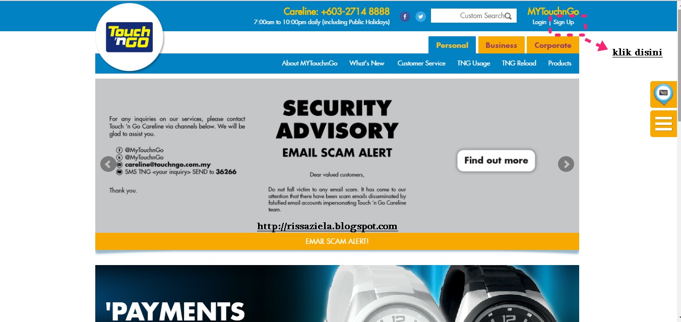 Cara Check Balance Touch n Go online
