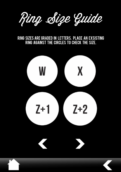 How to // Creating the App Interface // Ring Sizes | Design Practice