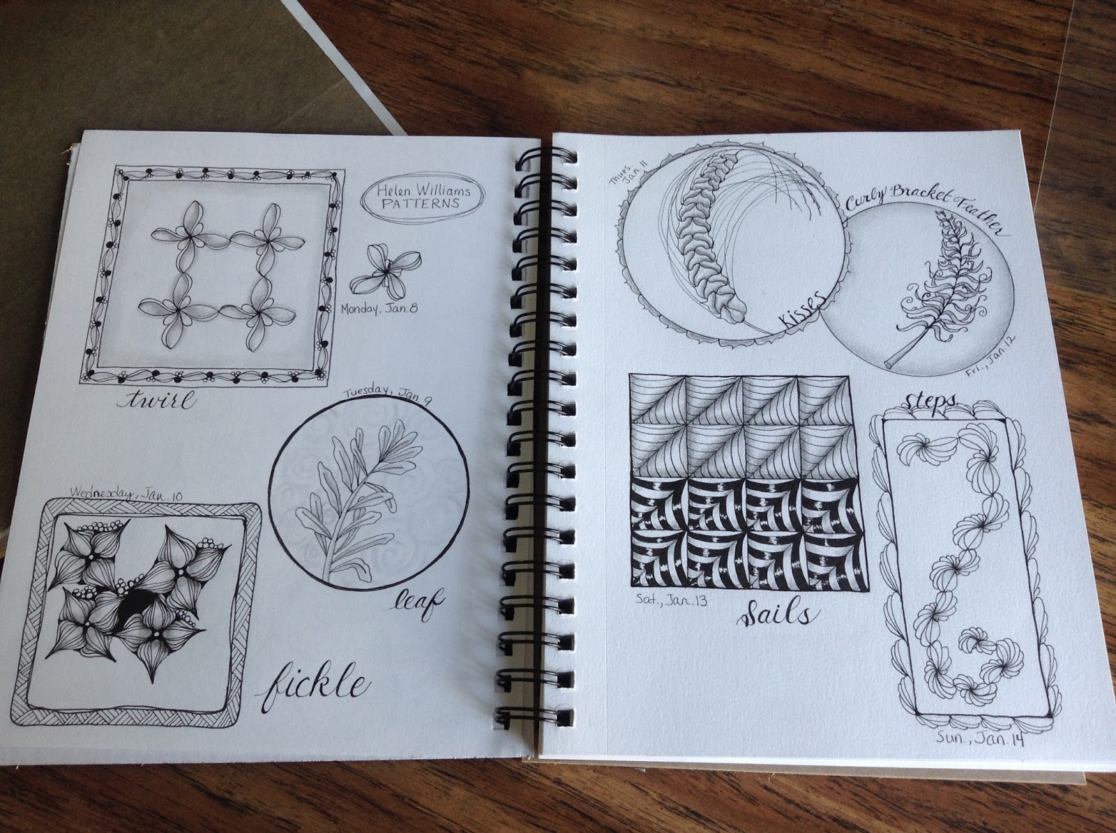 PaperArts Cafe: Zentangle Journal - Tangle A Day
