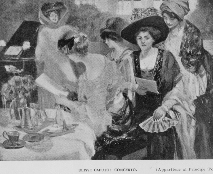 Ulisse CAPUTO (1872-1948) | Catherine La Rose ~ The Poet of Painting