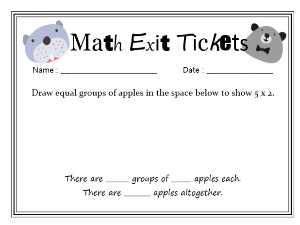 ILoveTeaching: Multiplication Strategies Exit Tickets