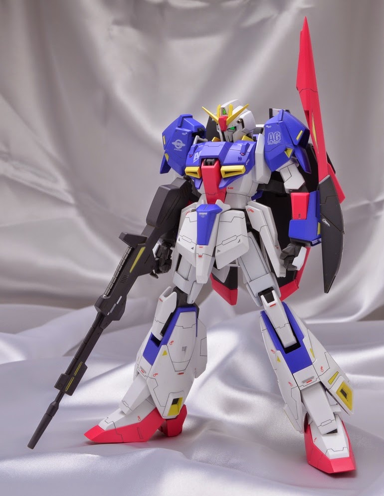 HGUC 1/144 Zeta Gundam + 1/100 Hyper Mega Launcher Custom Build