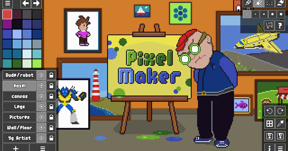 PixelMaker - a pixel art and sprite drawing program - Nostatic Software ...
