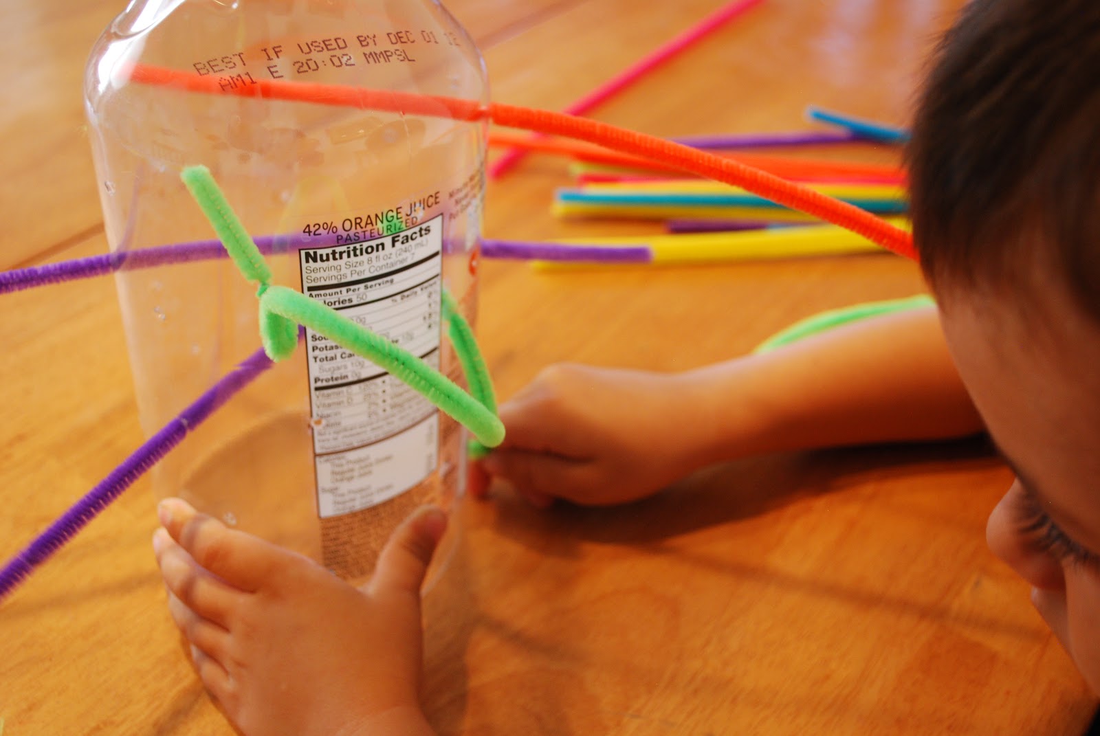 Sunshine and a Summer Breeze: Pipe cleaner activity