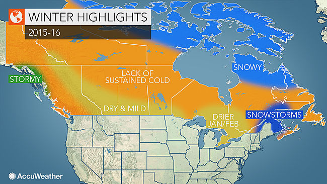 Valley Weather: AccuWeather forecast calls for warm winter in Canada