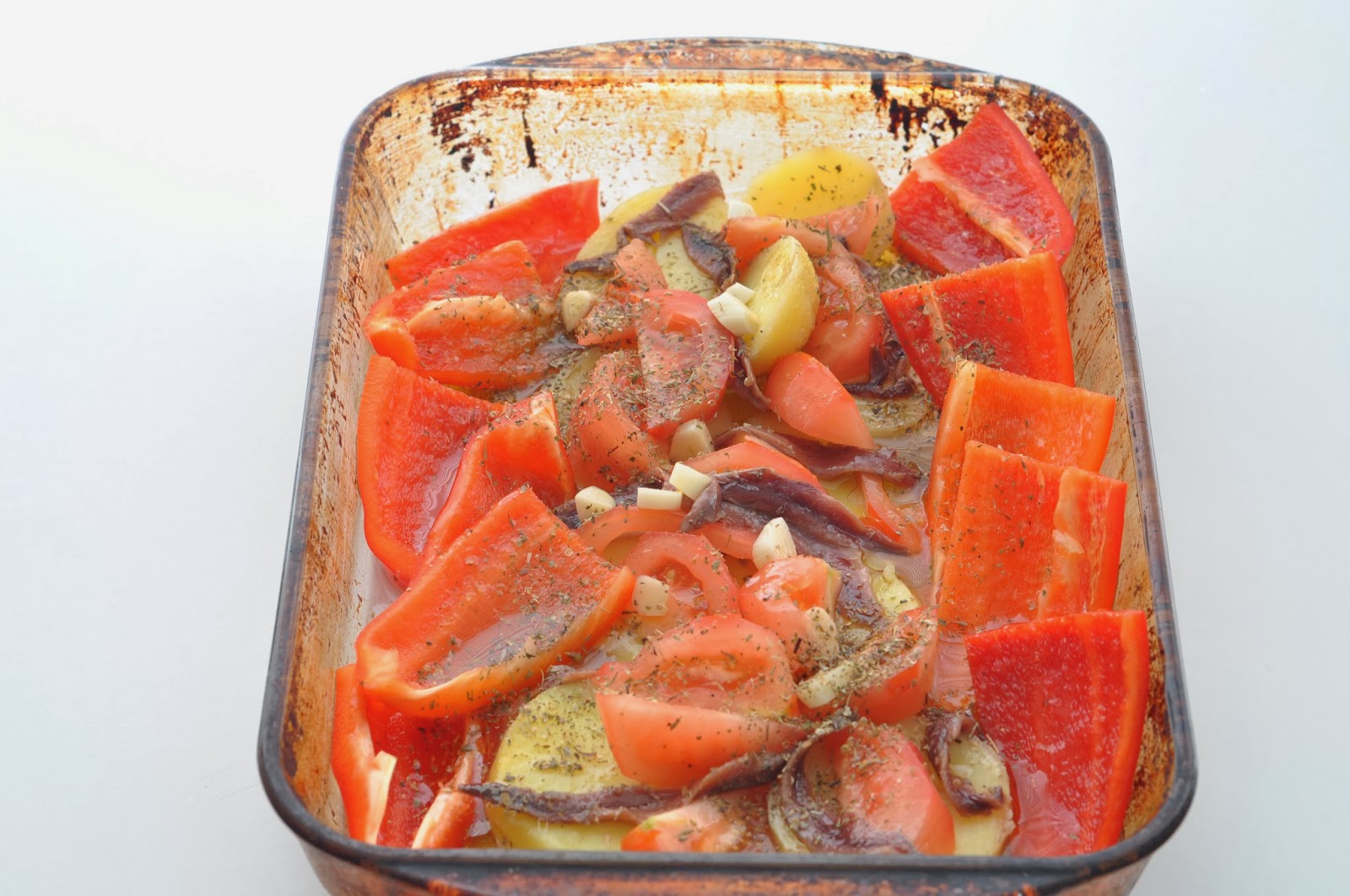 Simple Food: Baked Rainbow Trout with Roasted Red Peppers