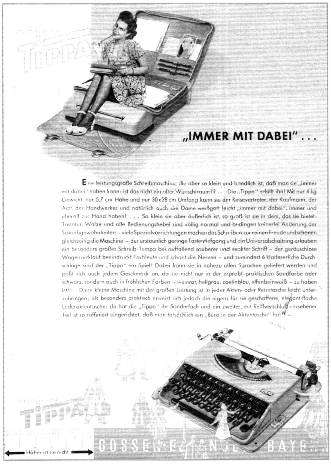 oz.Typewriter: Gossen Tippa Typewriter in a Tippa Briefcase