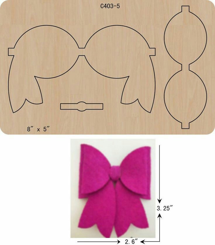 55 Moldes de Laços para Feltro e Eva - Feltro e moldes para artesanato