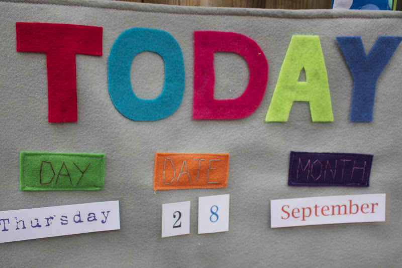 Handmade by Meg K: Our Learning Calendar