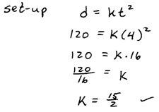 Direct Variation - algebra on