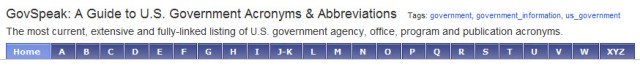TCCLibraryblog: GovSpeak: A Guide to U.S. Government Acronyms and ...