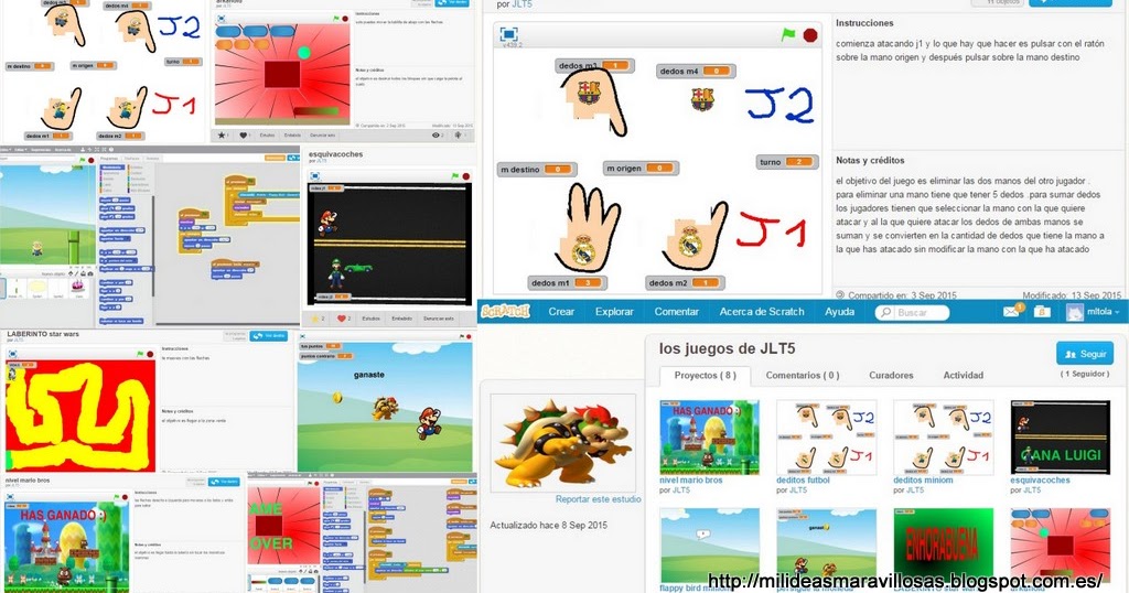 Mil ideas para programar en Scratch (aprender gratis a hacer juegos ...