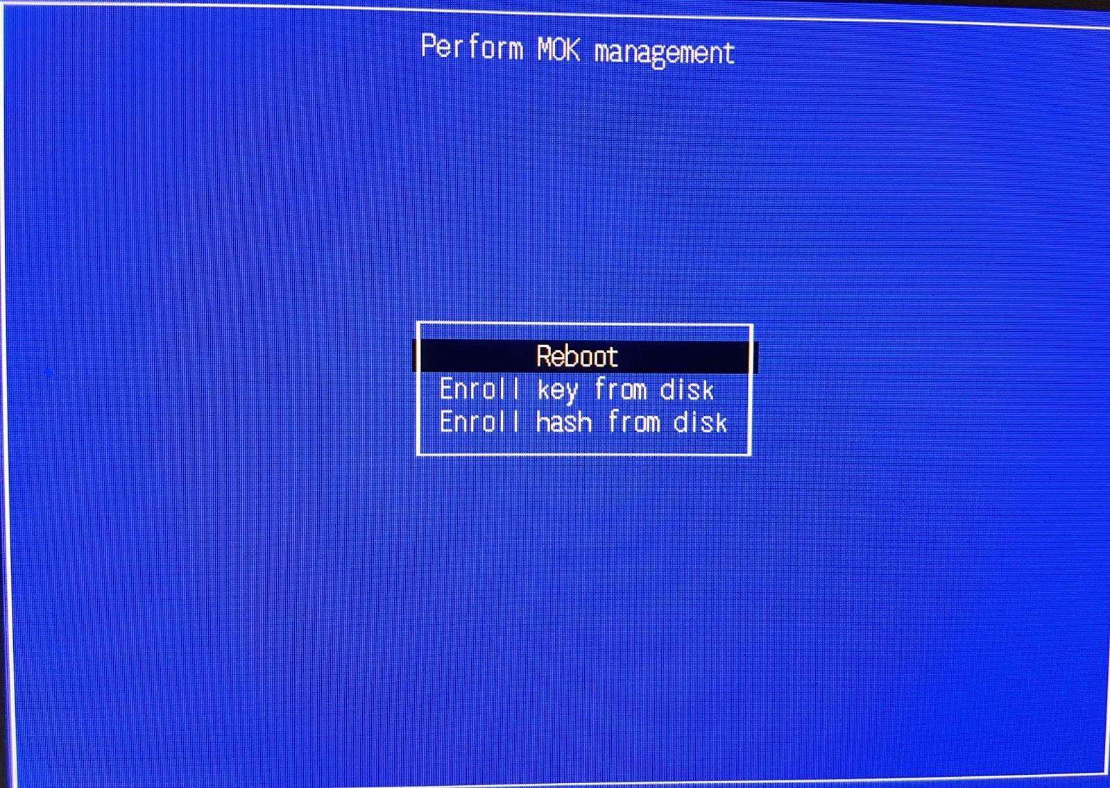 Libre à Quimperlé Turn Off Secure Boot