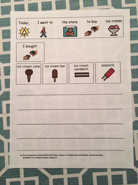 Autism Tank: Ice Cream Unit for ESY, Summer School, or Home