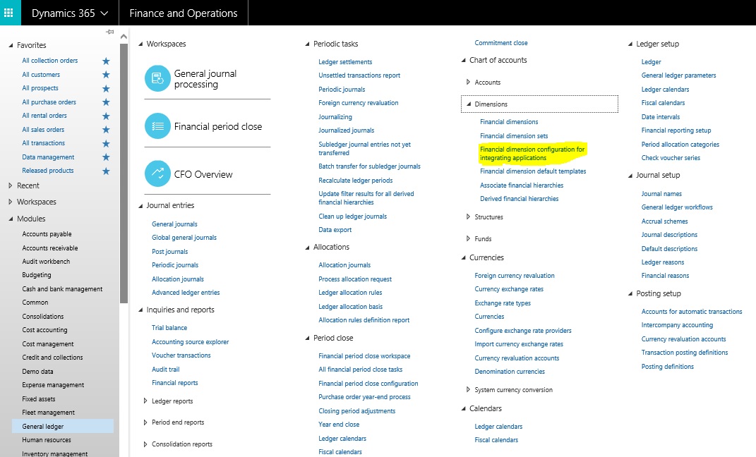 Ax Helper Data Management Financial Dimensions Import In D365 Ax7 Define Financial